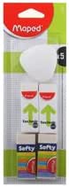 Pack of 5 erasers : Amazon.co.uk: Stationery & Office Supplies