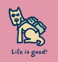 Amazon.com: Life Is Good "Backpack Rocket on Lotus" Womens Longsleeve ...