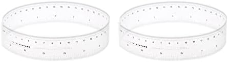 Amazon.com : HARFINGTON 2pcs Film Flexible Ruler 16 Inch 0.1mm Scale ...