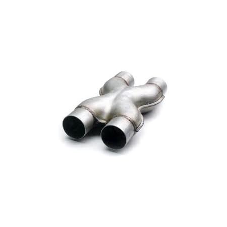 Amazon.com: Exhaust Stamped X Pipe 2.00" Diameter Dual Inlet to 2.00 ...