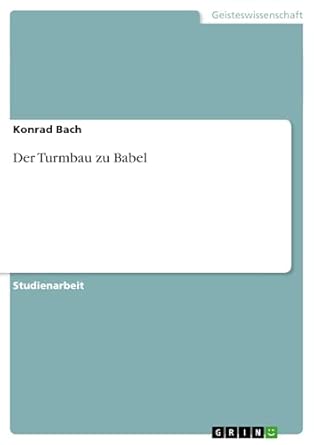 Der Turmbau zu Babel : Bach, Konrad: Amazon.co.za: Books