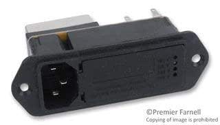 Power Entry Connector, M Series, Plug, 250 VAC, 5 A, Flange Mount ...
