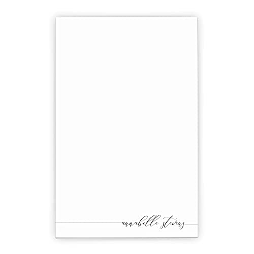 Amazon.com: Personalized Notepads for Women, Simple Script Notepad ...