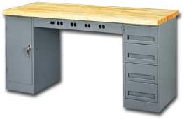 Tennsco Electronics Workbench with Modular Drawers HEMB-2-3072P ...