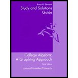 College Algebra: A Graphing Approach (Study and Solutions Guide ...