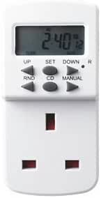 Masterplug Indoor Power TES7-MP 24-Hour/7-Day Programmable Electronic ...