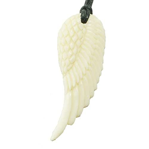 Amazon.com: Fallen Angel Wing Pendant - Bone : Handmade Products
