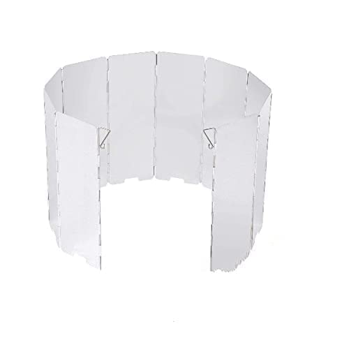 PURE NEER Camping Stove Windshield, Aluminum Alloy 10 Plates Camping ...