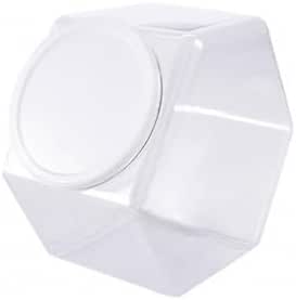 Amazon.com: TELL INDUSTRIES 129 oz Hexagon Wide Mouth Plastic Storage ...