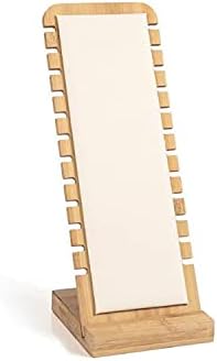 Amazon.com: MOOCA 2 Pcs Lightweight Wooden Necklace Display Stand ...