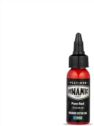 Amazon.com: Dynamic Color Co - Platinum Collection Pure Red Tattoo Ink ...