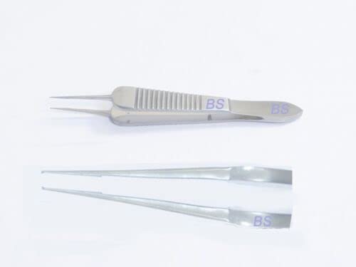 ST.MARTIN corneal suture forcep straight shaft 1 X 2 teeth : Amazon.in ...