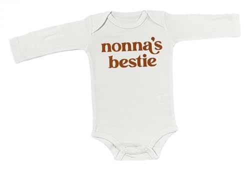 Amazon.com: I Love My Nonna Baby Bodysuit Cute Vintage Announcement ...