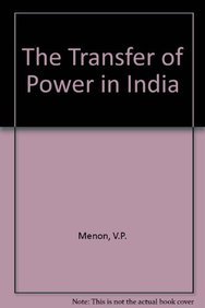 The Transfer of Power in India: Menon, V.P.: 9780861257058: Amazon.com ...