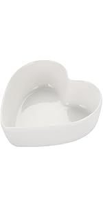 Amazon.com | WHJY Cute Heart Shaped Bowls, White Candy Dish, Cute Candy ...