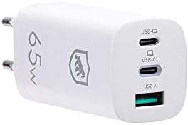 Gshield Carregador de Parede Turbo Tank Power 65W com 2 saídas USB-C ...