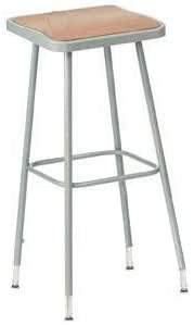 Amazon.com: 25"-33" Square Adjustable Height Heavy-Duty Lab Stool ...