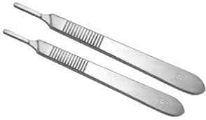 Clark Scalples BP Handle NO 3 And NO 04 (Pack OF 2) Stainless Steel (B ...