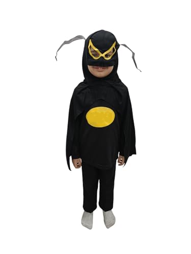 BookMyCostume Black Bat Superhero Kids Fancy Dress Costume - Premium 3 ...