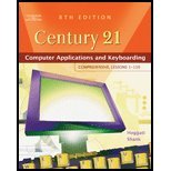 Century 21 - Computer Application & Keyboarding, Lessons 1-150 (8th, 05 ...