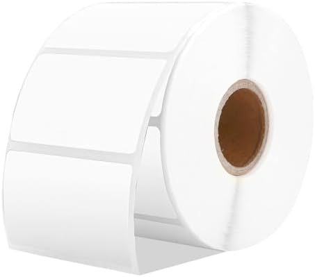White Blank Sticky Labels Roll, 1100 Self Adhesive Label Sticker ...