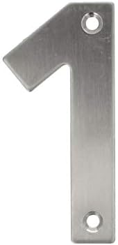 Rustfrit stål husnumre 0-9 bogstaver A-I børstet mat hjem vægnumre dør ...