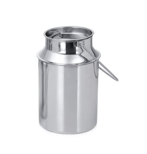 (Pack of 1pc) Stainless Steel,Milk Container/Milk Pot/Oil Can/Dolchi ...