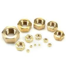 M8 Brass Internal Threaded Hexagon Hex Nuts 8mm - 10 Nos : Amazon.in ...