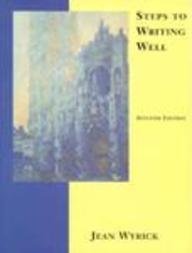 Amazon.com: STEPS TO WRITING WELL 7E: 9780155054530: Wyrick, Jean: Books