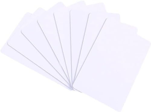 Amazon.com : 500 Pack Premium Blank PVC Cards, CR80 30 Mil Graphic ...