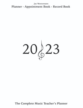 Amazon.com: The Complete Music Teacher's Planner and Record Book 2023 ...