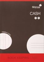 Silvine A4 Book Keeping Cash, 32 Pages Printed 'Treble Cash' - Ref ...
