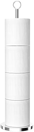 Amazon.com: Free Standing Toilet Paper Holder Stand, 304 Stainless Steel Toilet Paper Storage ...