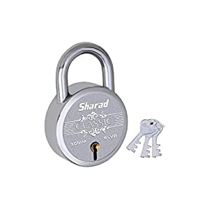 Sharad Lock Round 30mm with 3 Key, 30 MM Steel Single Locking, Lever ...