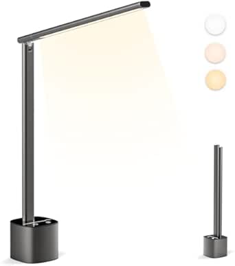 Amazon.co.jp: Hapfish LED Cordless Desk Light, 5,000 mAh, Stand Light ...