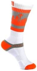 Amazon.com: Strideline SEATOWN Orange/Grey/White Athletic Crew Socks ...