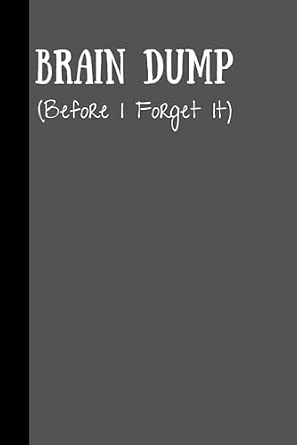Brain Dump (Before I Forget It): Funny Gift Notebook Journal for ...