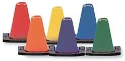 Amazon.com : Color My Class 6" Game Cones Set of 6 (PAC) : Sports Cones ...