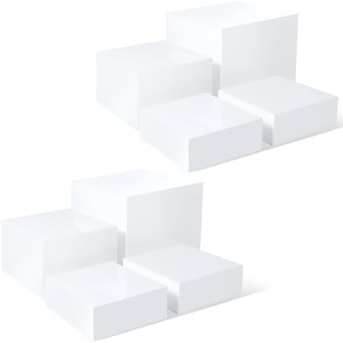 Amazon.com: Geelin 6 Pack Acrylic Risers for Display Acrylic Cube Boxes ...