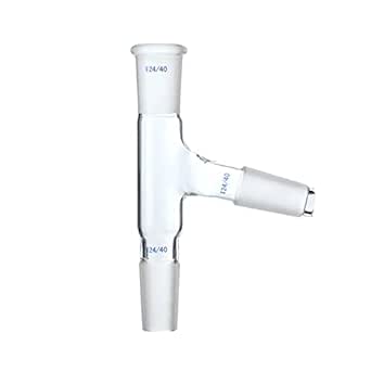 Dinglab 24/40 Three Way Glass Adapter 75 Degree Bent Distillation Head ...