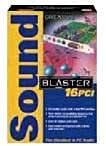 Creative Sound Blaster 16 PCI Sound Card 16-bit 48kHz 3D Sound PCI ...