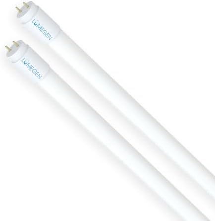 LumeGen T8 LED Glass Tube - 2 Pack | 18in 6W Type B | 750 Lumens 5000K ...