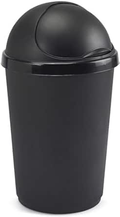 oceanevo® Plastic Bullet Bin 50 Litre Rubbish Waste Bins Recycle Flap ...