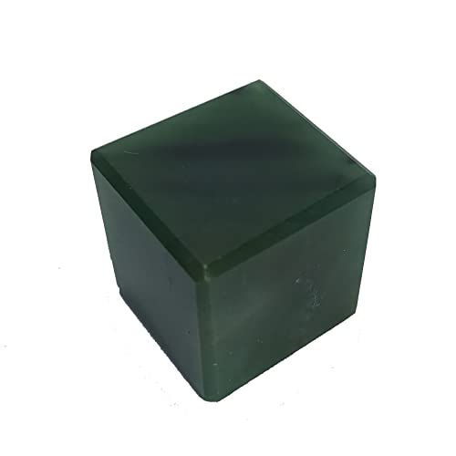 Green jade Cube Stone cube crystal healing Cub healing stone 15-20 MM ...