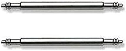 2 Stainless Steel Watch Strap Spring Bars 9mm Pins Lugs Links : Amazon ...