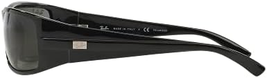 Amazon.com: Ray Ban RB4057 Sunglasses - Glossy Black-Polarized w/ Grey ...