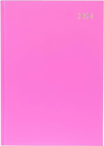 Top Sale 2025 A4 Day A Page Yearly Diary with Hard Cover Light Pink ...