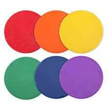 Buy Lyger Rubber Flat Agility Dot Marker, Pack of 25, Multi-Color ...