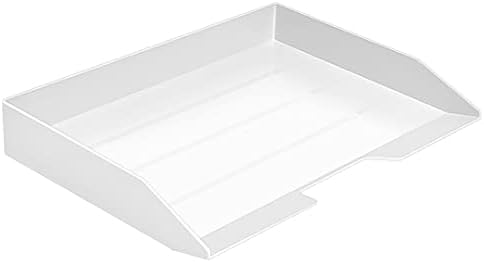 Amazon.com : 2 Pcs Letter Tray File Organizer for Desk White Stackable ...