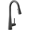 Moen 7864BL Sleek One Handle High Arc Pulldown Modern Kitchen Faucet ...